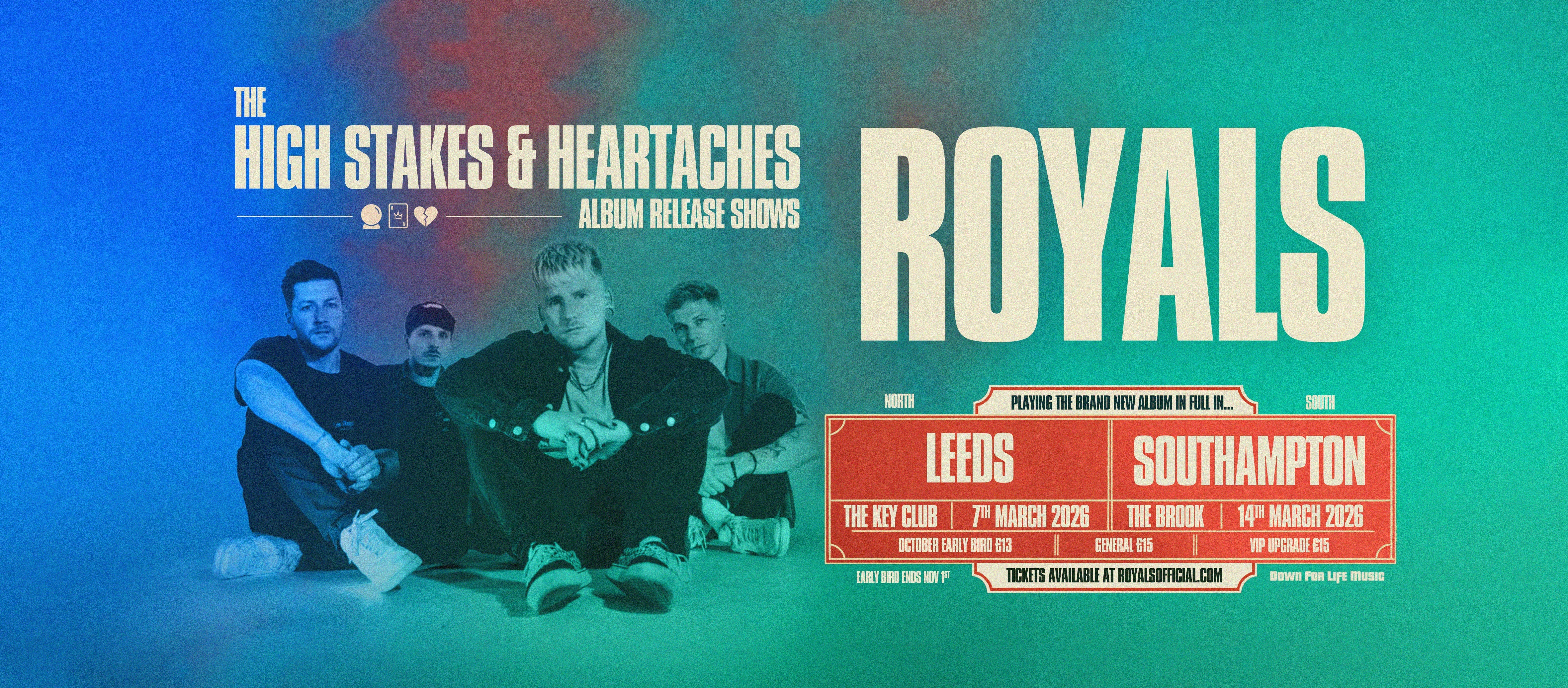 High Stakes & Heartaches Album Release Shows – Royalsofficialuk